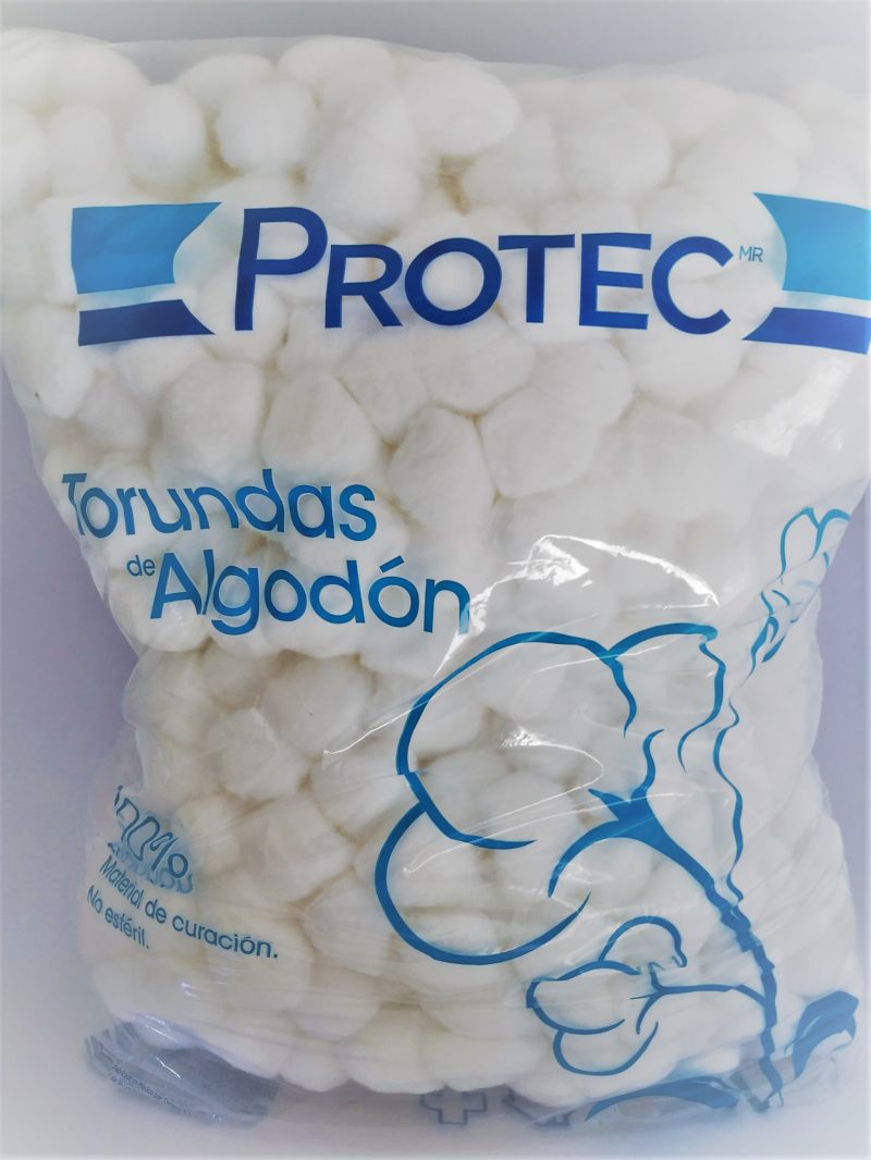 ALGODON TORUNDAS 1000 PIEZAS PROTEC – Tienda | Deposito dental San ...
